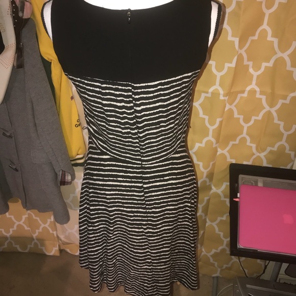 AB Studio | Dresses | Ab Studio Black And White Dress Fit And Flare 2 ...